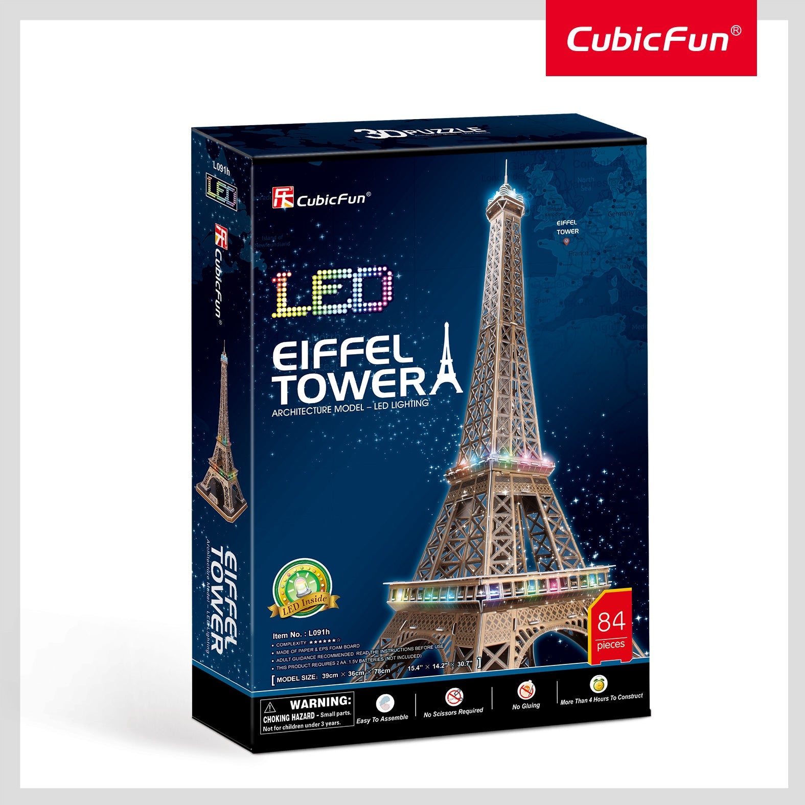LED Eiffel Tower – CubicFun Australia