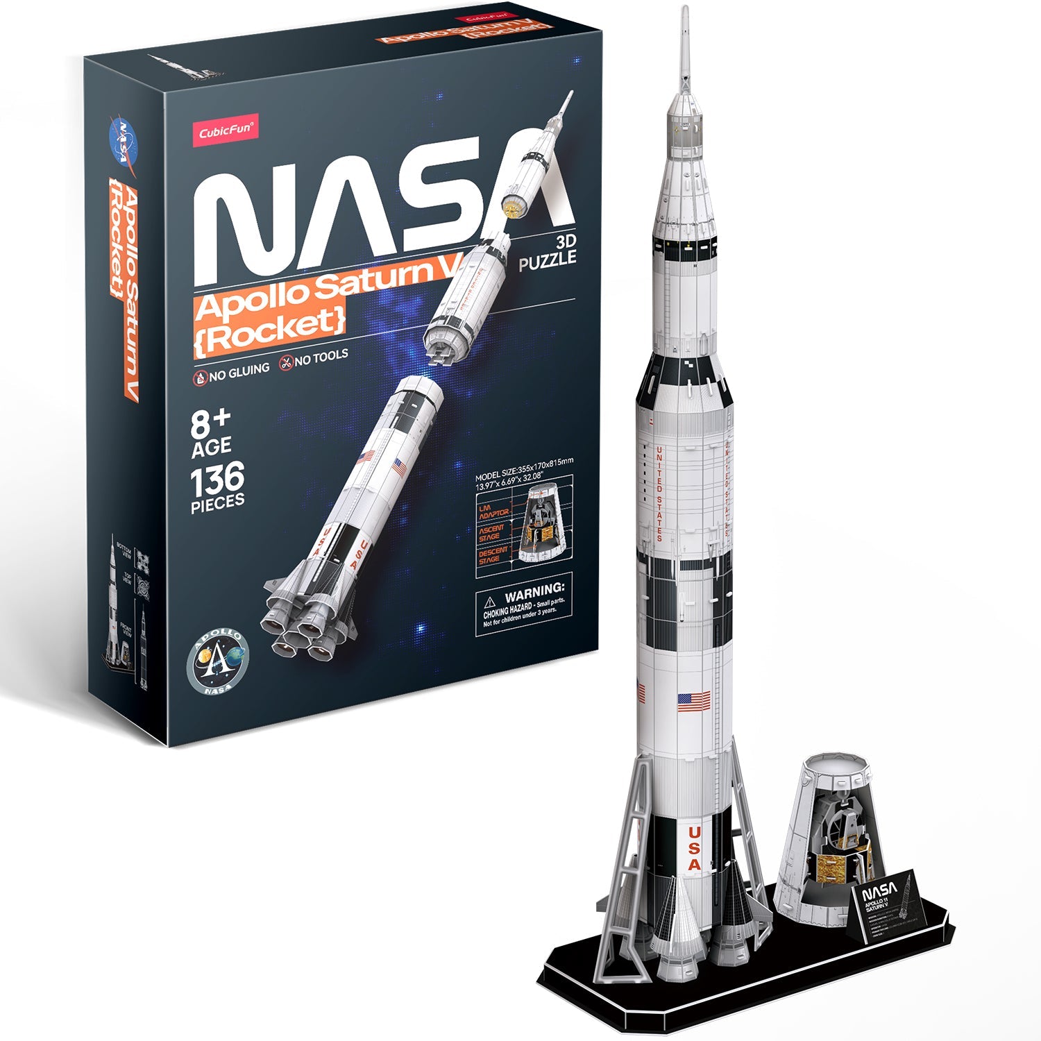 Apollo Saturn V Rocket – CubicFun Australia